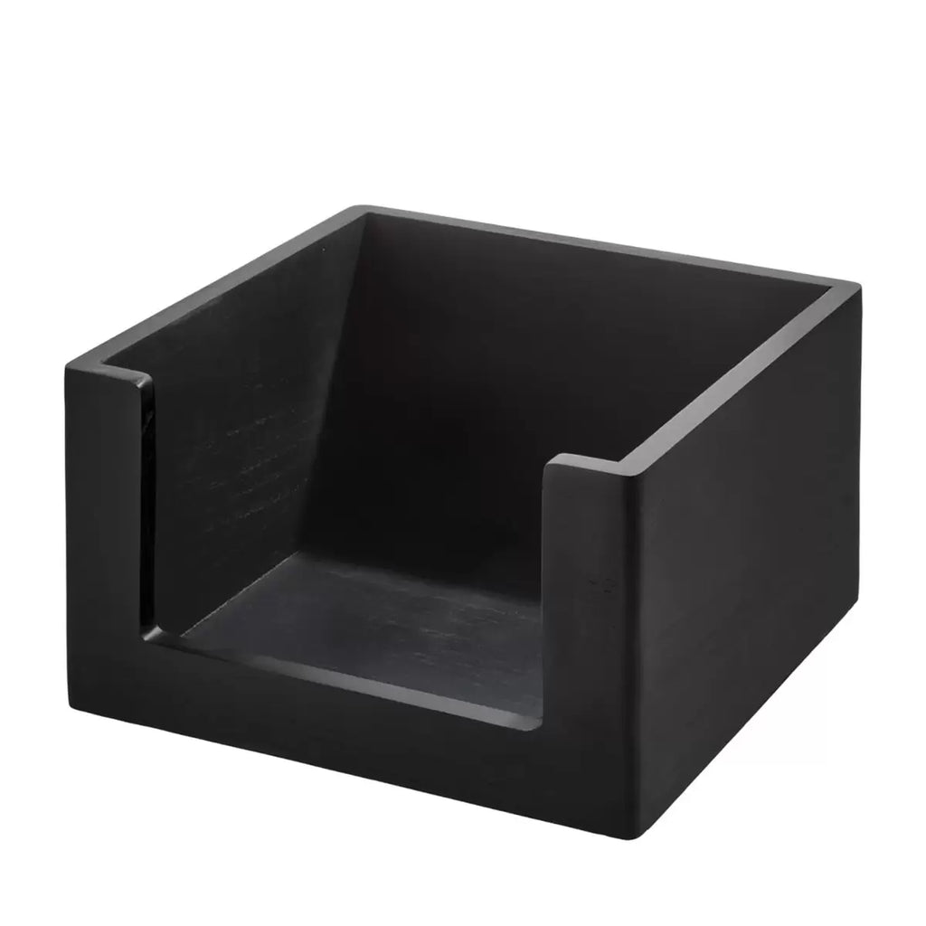Wooden Open Front Bin iDesign The Home Edit - Black | The Organised Store