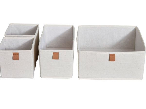 Storage Boxes - Set of 4 - Cream – The Organised Store