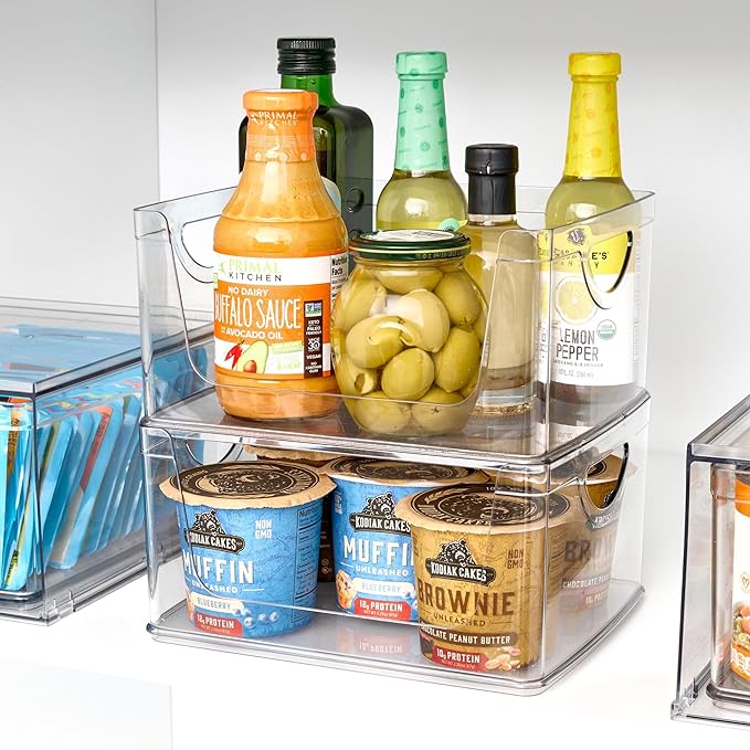 Open Front Stacking Bin- Recycled Plastic | The Organised Store