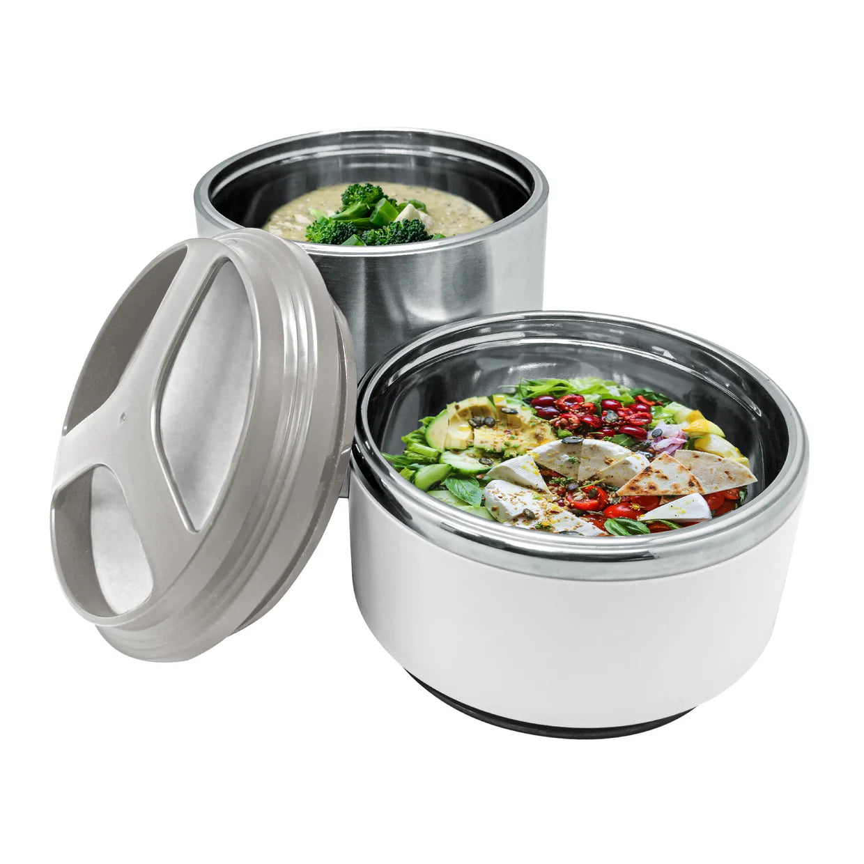 Stainless Steel Food Thermos 1.5L/Double Compartment – The Organised Store