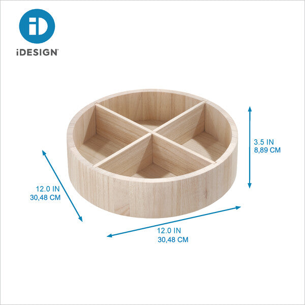 THE Divided Turntable with Removable Divider 12" | The Organised Store