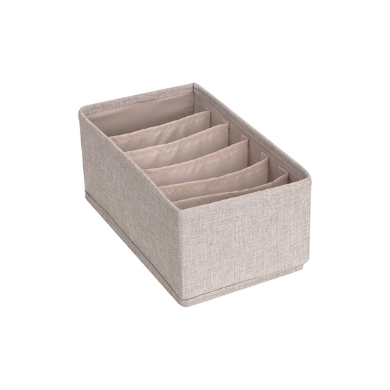 Drawer Organiser- 6 Compartments- Grey or Beige | The Organised Store