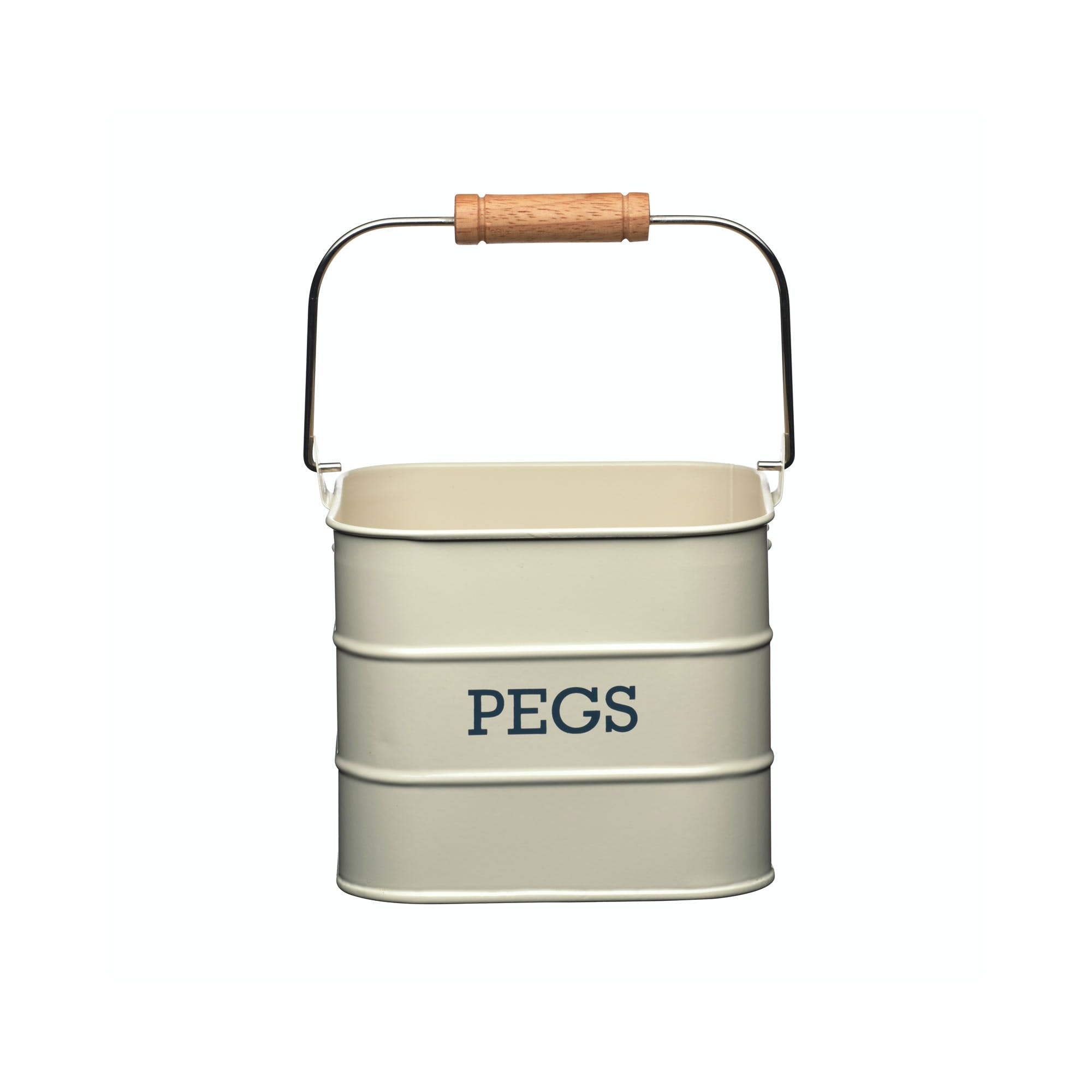 French Grey Peg Tin | The Organised Store